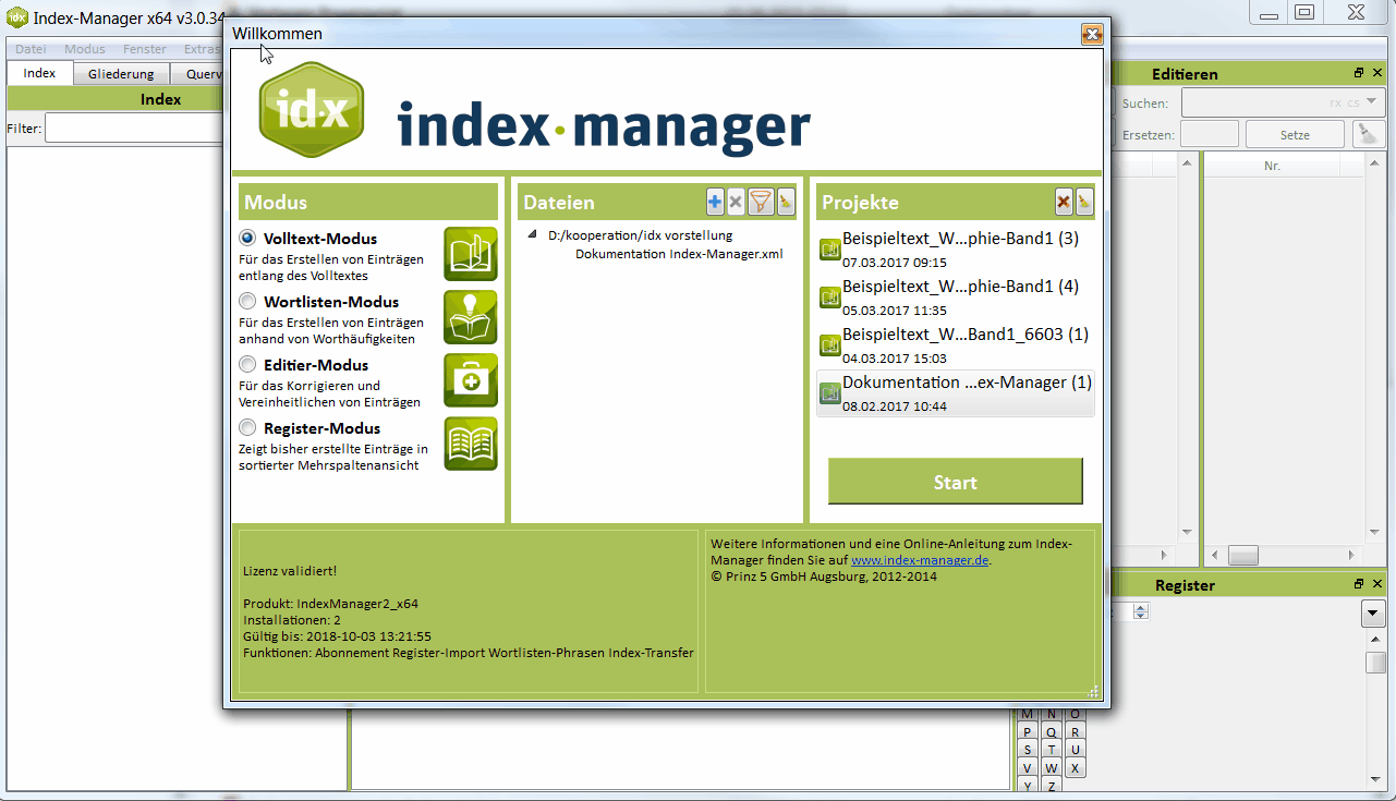 Index Manager – professional indexing software for embedded index